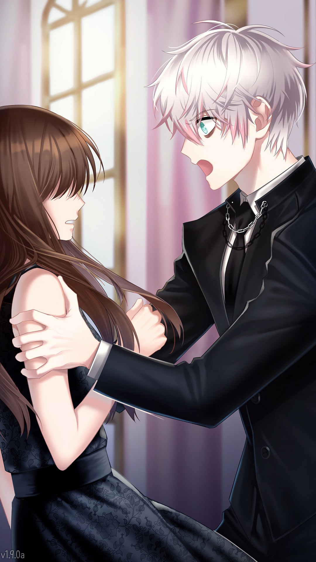 mystic messenger protagonist (mystic messenger) saeran choi business suit dress game cg ...